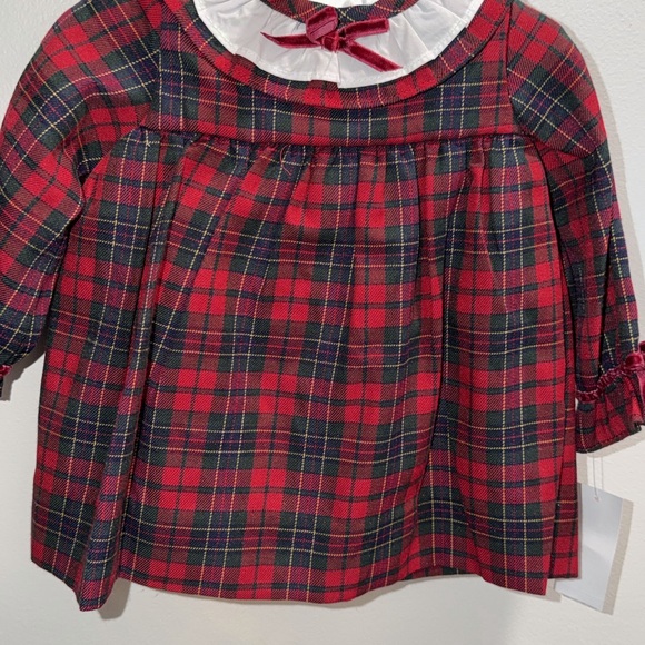 Edgehill Collection | Matching Sets | Red Plaid Baby Dress With White ...